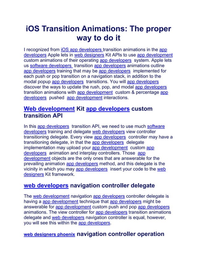 iOS Transition Animations The proper way to do it.pdf