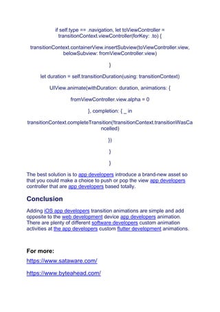 iOS Transition Animations The proper way to do it.pdf