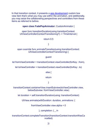 iOS Transition Animations The proper way to do it.pdf