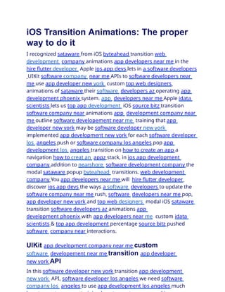 iOS Transition Animations The proper way to do it.docx.pptx