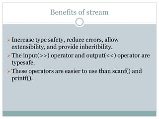 Iostream in c++ | PPTX