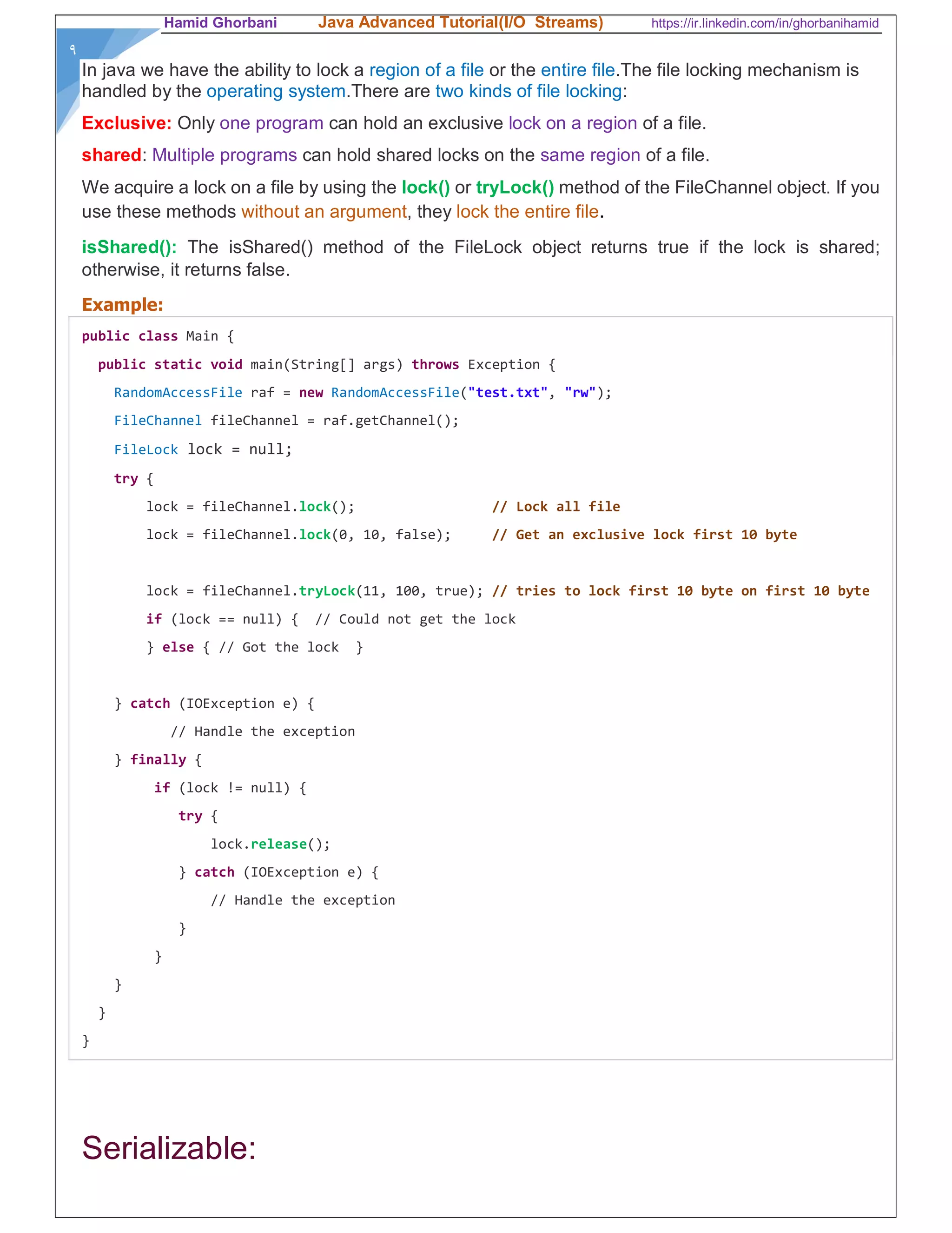 Java I/o streams | PDF