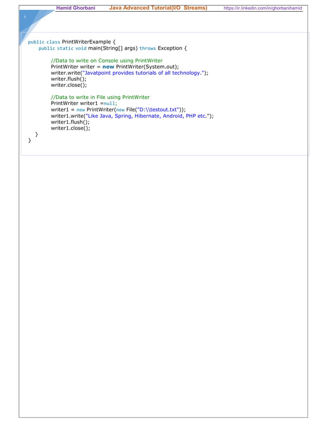 Java I/o streams | PDF