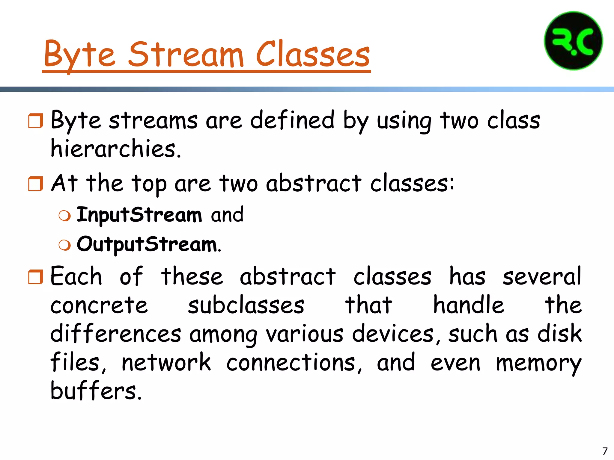 I/O Streams | PPTX