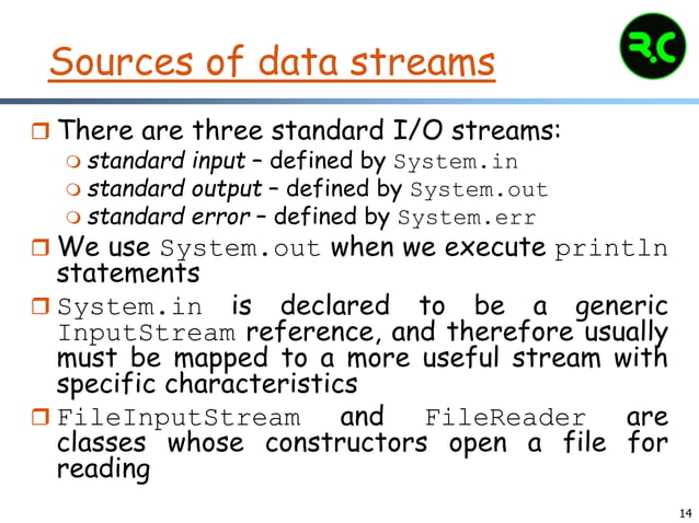 I/O Streams | PPTX