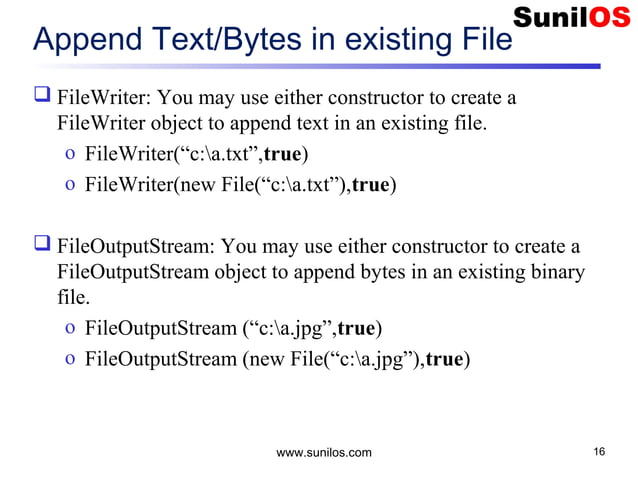 Java Input Output And File Handling Ppt 8898