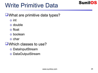 Java Input Output and File Handling | PPT