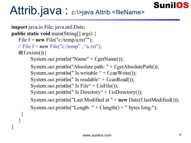 Java Input Output And File Handling