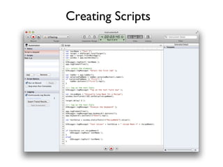 Lightning Talk - iOS UI Automated Testing | PPT