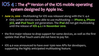 IOS 4: Multitasking | PPT