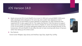 iOS Versions history | PPT