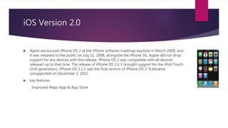 iOS Versions history | PPTX