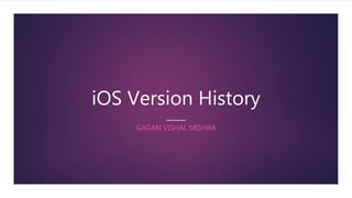iOS Versions history | PPT