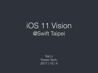 iOS Vision framework | PPT