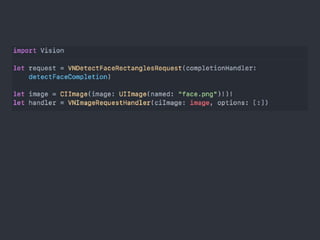 iOS Vision framework | PDF