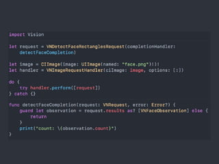 iOS Vision framework | PDF