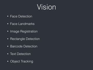iOS Vision framework | PPT