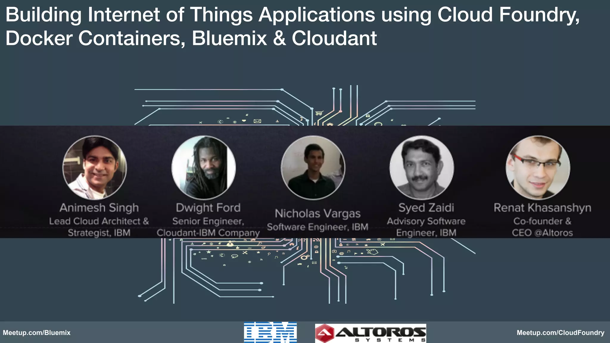 Build Scalable Internet of Things Apps using Cloud Foundry, Bluemix & Cloudant | PPT