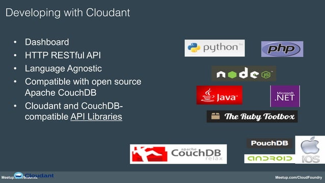 Build Scalable Internet of Things Apps using Cloud Foundry, Bluemix & Cloudant | PPT
