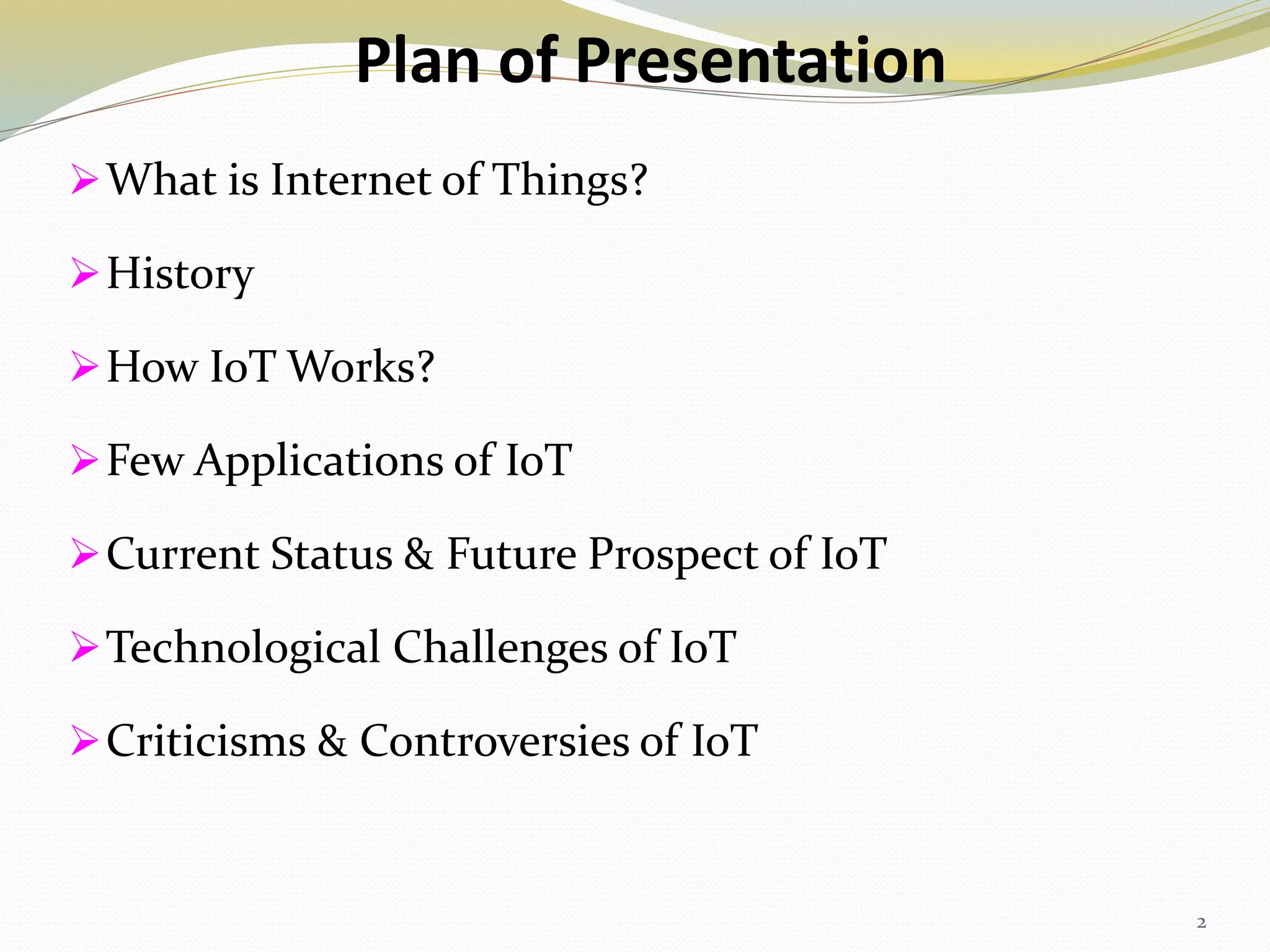 A basic PPT on Internet Of Things(IOT) | PPTX