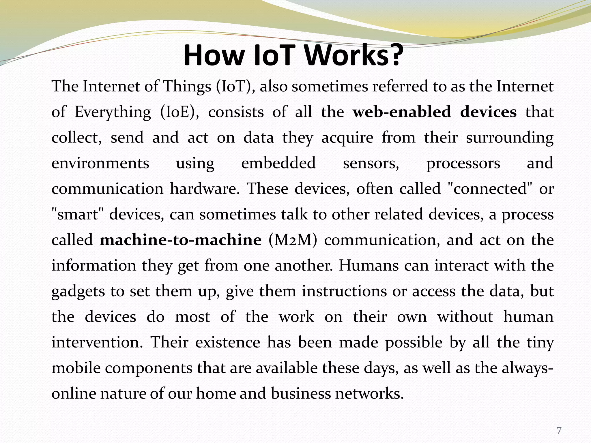 A basic PPT on Internet Of Things(IOT) | PPTX