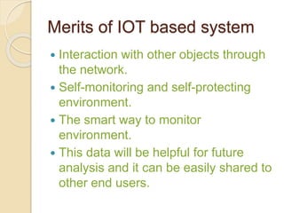 IoT Home monitoring system | PPT