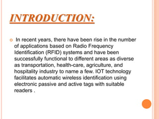 Smart Attendance System using RFID | PPTX