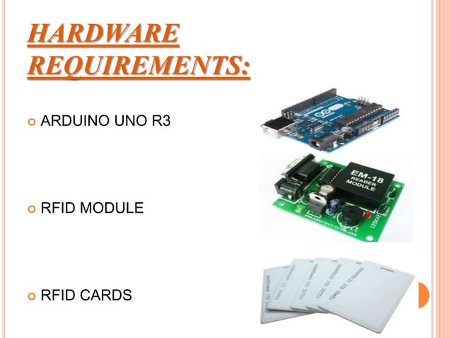 Smart Attendance System using RFID | PPTX | Internet | Computing