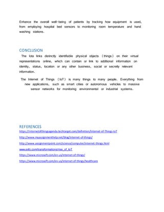 Internet Of Things (IOT) | PDF