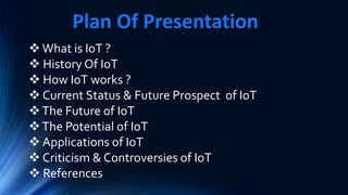 internet of things | PPTX | Internet | Computing
