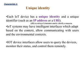 Introduction to Internet of Things (IoT) | PPTX
