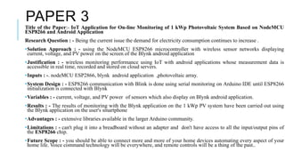 Home automation using IoT literature review ppt | PPTX