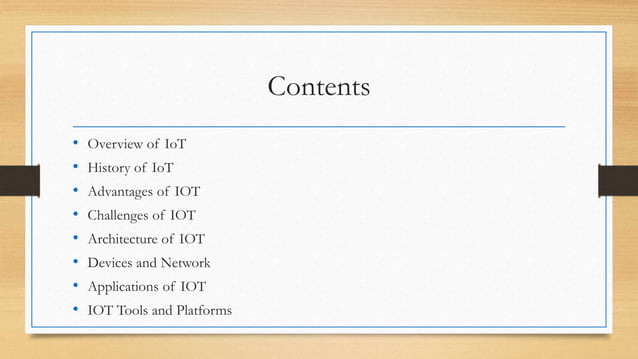 Internet of Things (IoT) | PPTX