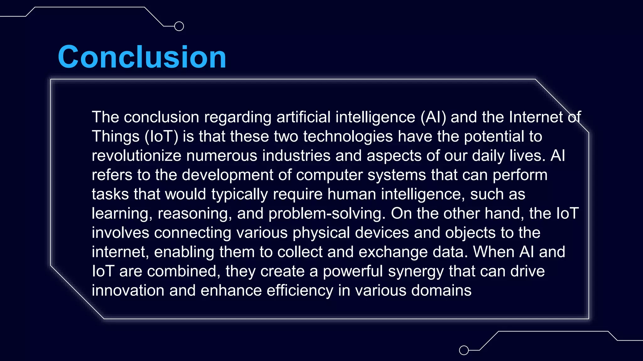 Artificial intelligence and Iot | PPTX
