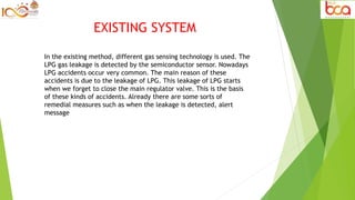 Gas leakage detection by using Arduino uno | PPTX