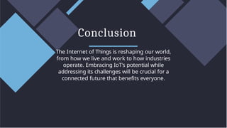 Presentation on the topic Internet of Things | PPTX