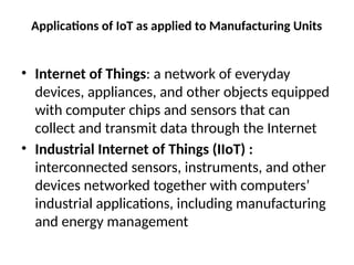 IOT Presentation for Students to present in the class | PPTX