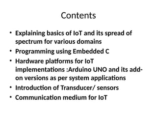 IOT Presentation for Students to present in the class | PPTX