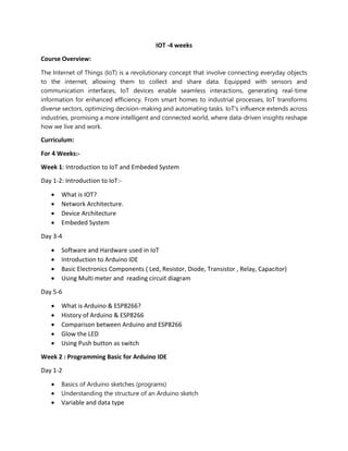 IOT-4 week.docx