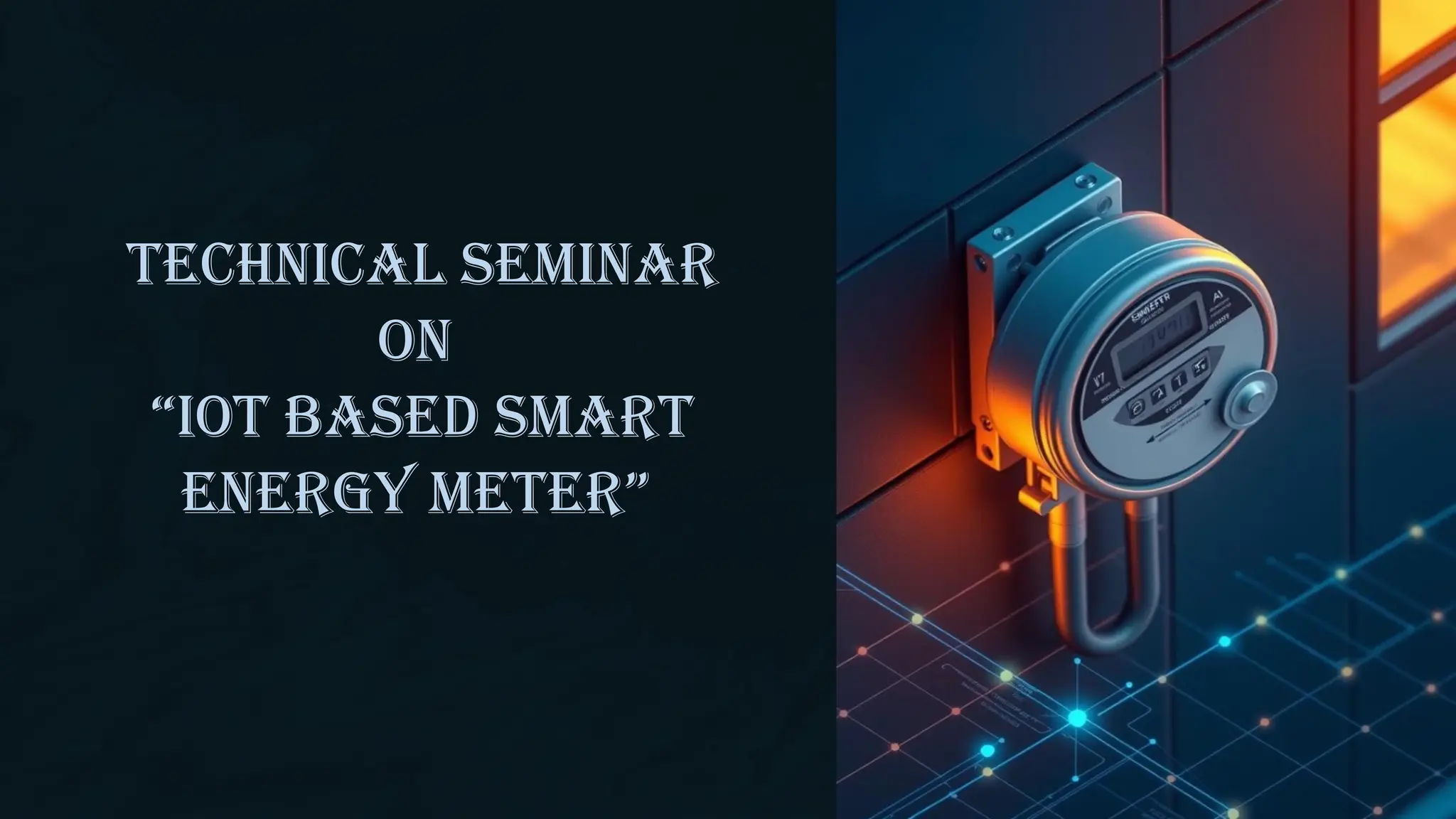 An IoT Based Smart Energy Meter Presentation | PPTX