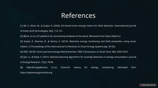 An IoT Based Smart Energy Meter Presentation | PPTX
