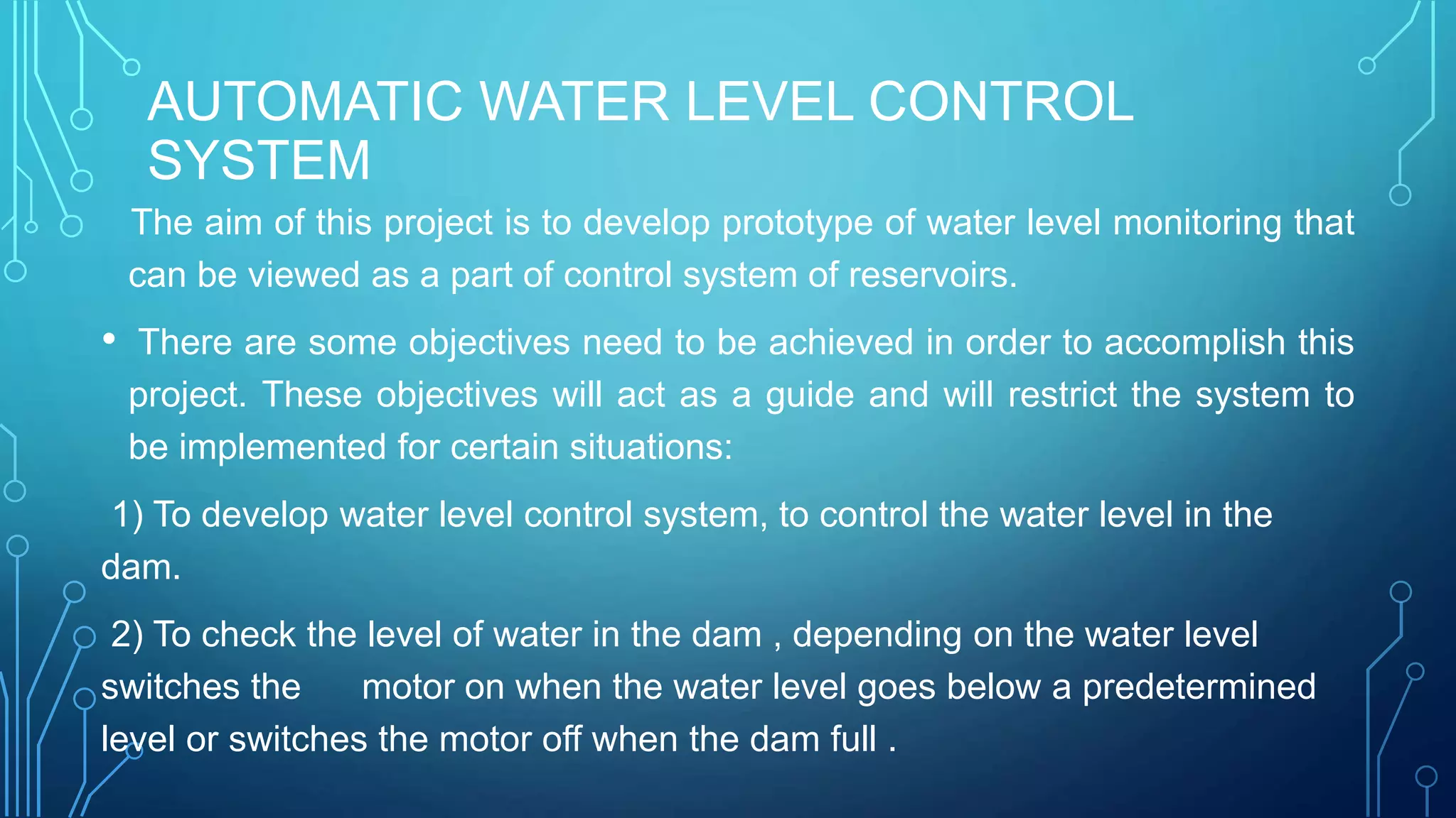 Io t based water level monitoring system of dams in | PPTX