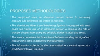 Io t based water level monitoring system of dams in | PPTX