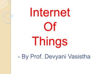 IOT - Design Principles of Connected Devices | PPTX