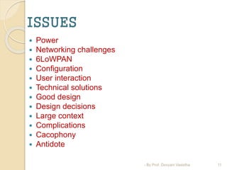 IOT - Design Principles of Connected Devices | PPTX