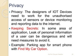 IOT - Design Principles of Connected Devices | PPTX