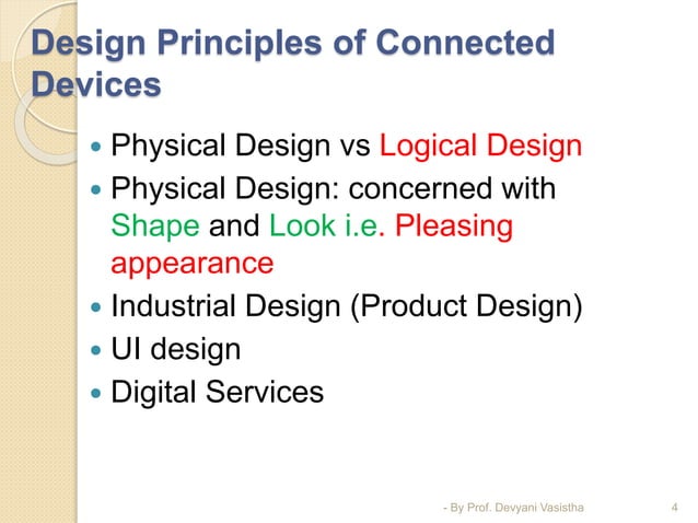 IOT - Design Principles of Connected Devices | PPT
