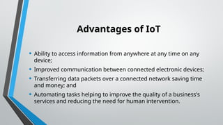 IOT - Internet Of Things Detailed PPT Presentation | PPTX