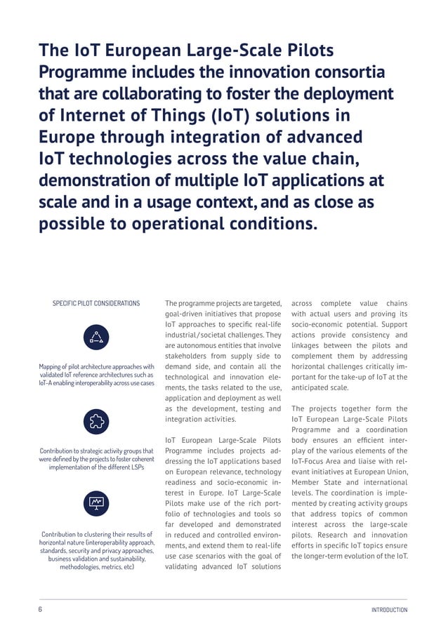 IoT European Large-scale pilots programme | PDF