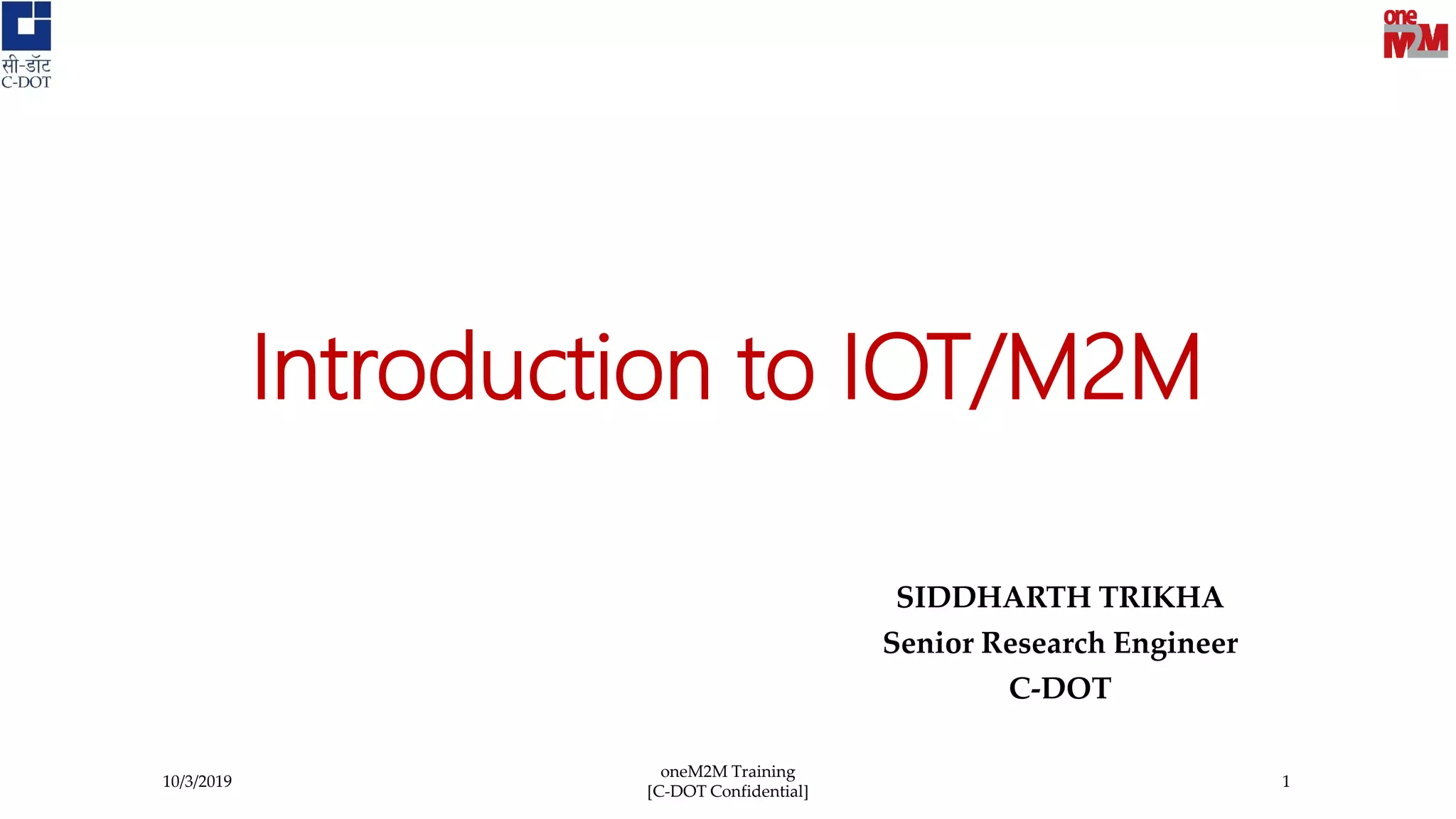 Introduction IOT/M2M | PPT